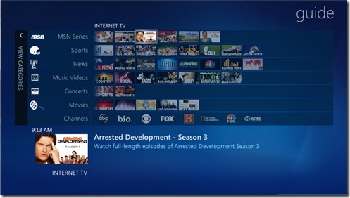 Configurando el TV en Windows Media Center
